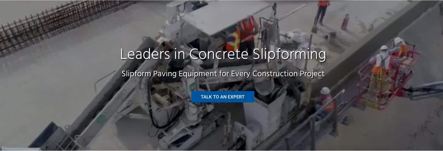 Slipform Paving Machines - Miller Formless Company, Inc. - Slipform ...
