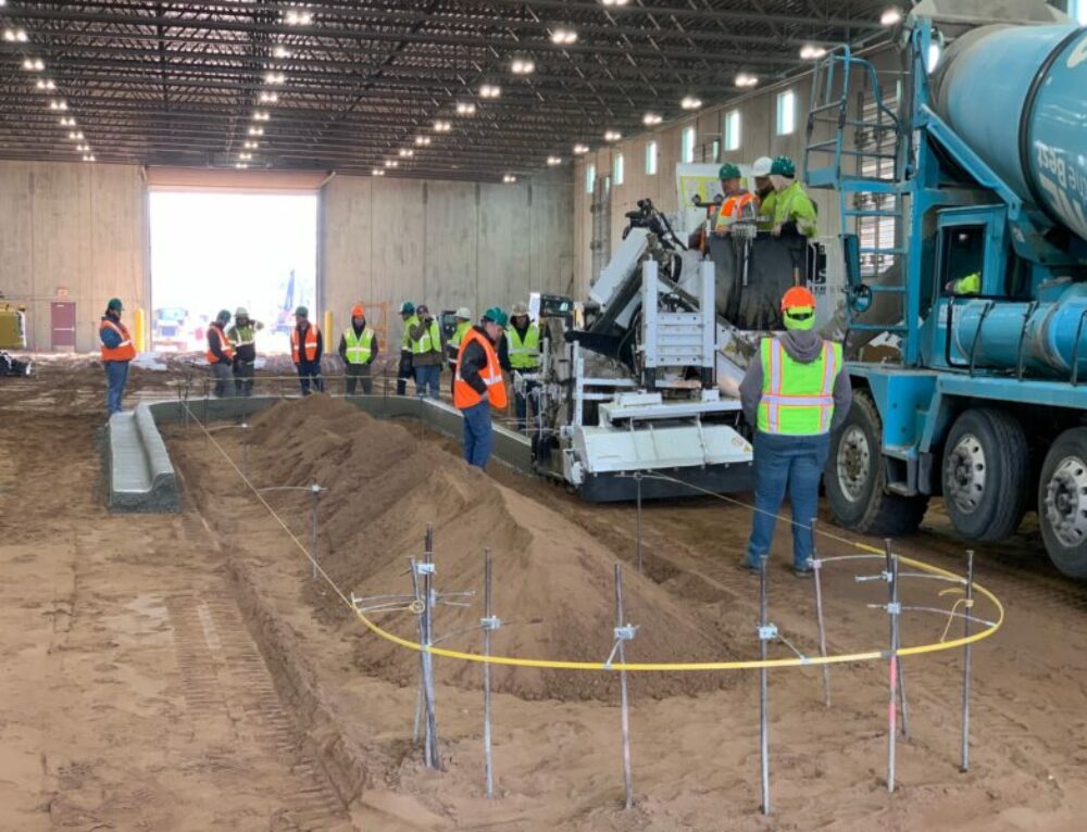 New M-1000 Slipform Paving Machine for Midwest Concrete - Slipform ...