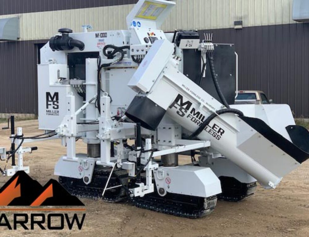 8000 Lineal feet of Barrier Wall for CR Meyer - Slipform Paver ...